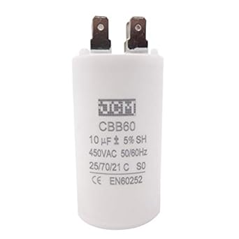 JCM Motor Run Capacitor 10uf MFD 250V/450V AC Volts Round Cylinder 4 Pins CBB60: Amazon.com ...