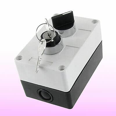 Amazon.com: Tool parts AC 600V 10A 2 Position Key Lock Rotary Selector ...