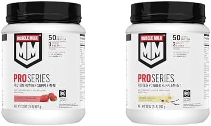 Amazon.com: Muscle Milk Pro Series Protein Powder, Strawberry & Intense ...