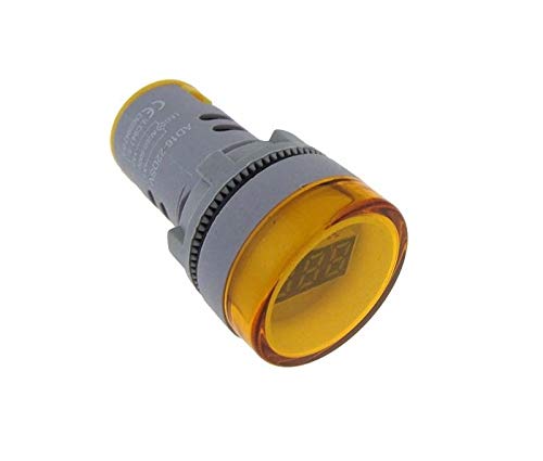 AC 60-500V Digital Voltage Meter Panel Mount M22 AD16-22DSV - Yellow ...
