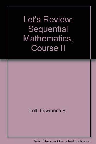 Amazon.com: Let's Review: Sequential Mathematics, Course II (Barron's ...