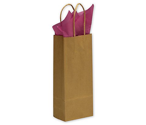 Amazon.com: ABC Kraft Paper Shopping Bag 60#, 5 1/4 x 3 1/2 x 13-250 ...
