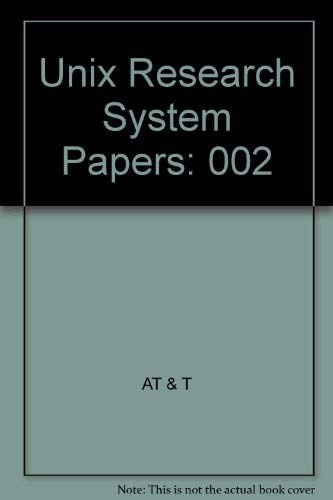 Programmers Manual Unix Programmers Series Volume 2 At And T 9780030475290 Books