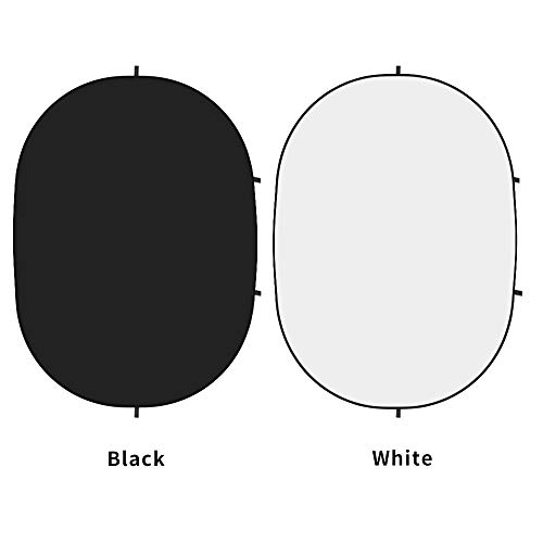 Reversible Black White Reflector Konseen 4-in-1 Collapsible Photo ...