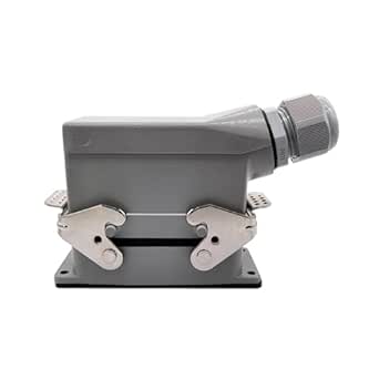 1pc HDC-HSB-006 Heavy Duty 6-Pin Aviation Connector, 35A Industrial Rectangular Waterproof Plug ...