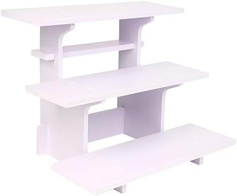 Amazon.com: 3-Tier Straight Wooden Retail Table Display Stand with ...