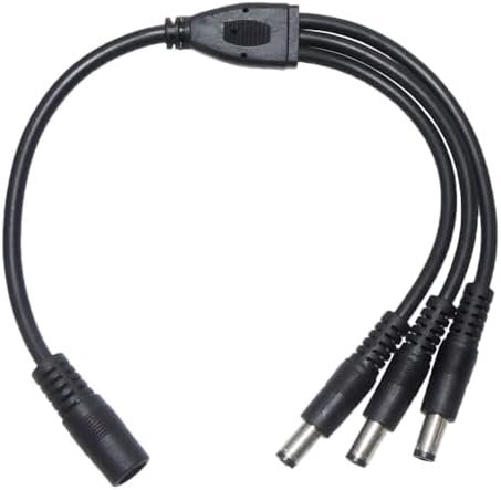 Amazon.co.jp: KAUMO DC電源 3分岐ケーブル (DCプラグ5.5/2.1mm DC5521 18AWG+20AWGx3 ...