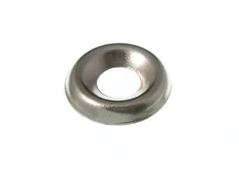 OneStopDiy 200 X Chrome Plated Steel Screw Cup Washers No. 8 - Surface ...