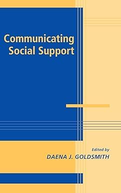 Amazon.in: Buy Communicating Social Support (Advances in Personal ...