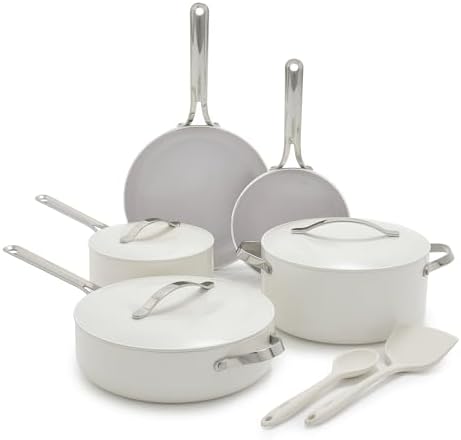 Amazon.com: GreenPan 12 Piece Nonstick Swift Cookware Set, Ceramic PFAS ...
