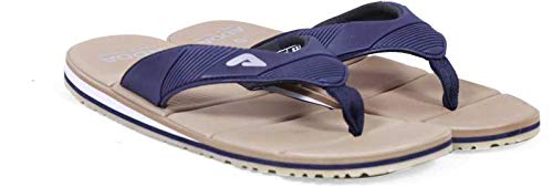 Buy Adda Men's Synthetic Beige/Navy Colour Slipers & Flip Flops at ...