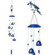 Amazon.com : Gardenvy Bird Nest Wind Chime, Bird Bells Chimes with 12 ...