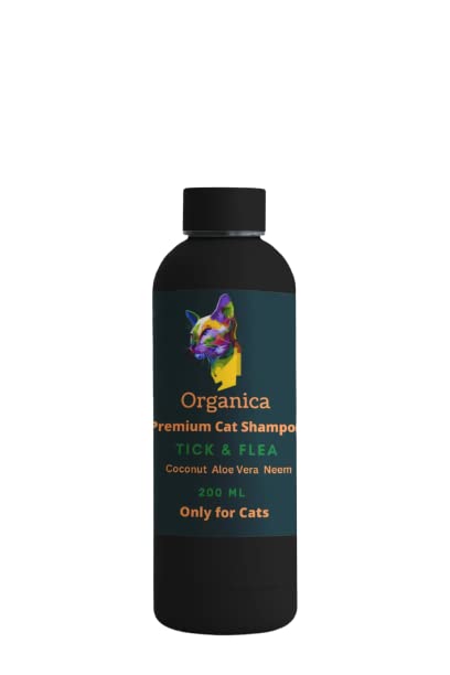 Organica Cat Shampoo - 200ml | Cat Shampoo with Conditioner, Cat ...