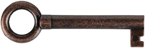 UNIQANTIQ HARDWARE SUPPLY Statutory Bronze Skeleton Key for Curio ...