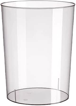 rongweiwang Clear Nordic Trash Can Bucket Garbage Bin Waste Open Type ...