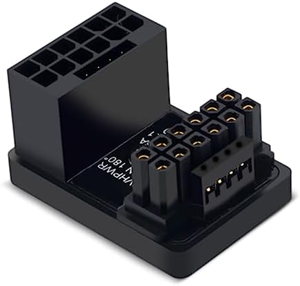GPU PCIe5.0 16 Pin Connector, ATX3.0 180 Degree Angle GPU Power Adapter ...