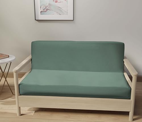 Amazon.com: DCG Stores Umax Linen Texture Gray Futon Cover Full Size ...