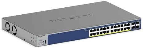 Amazon.com: NETGEAR 28-Port PoE Gigabit Ethernet Smart Switch (GS728TXP ...