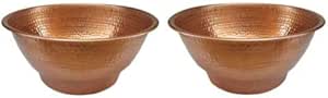 Amazon.com: 8" DEEP Pair Polished Copper Foot Bath Wash Massage Spa ...