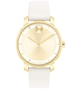 Amazon.com: Movado 3600944 Bold Verso Men's Swiss Quartz Stainless Steel Case and Leather Strap ...