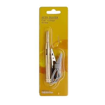 lazyfun Automobile Circuit Tester 6/12/24V Long Steel Probes Alligators ...