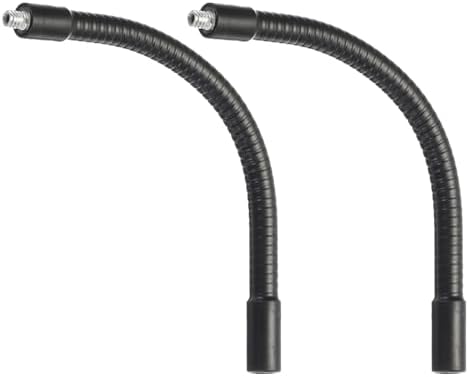 PATIKIL 8" Gooseneck, 2 Pcs 1/4"-20 Female to Male Thread Metal ...