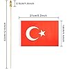 Amazon.com : QQSD Turkey Small Flag Turkish Stick Mini Hand Held Flags ...