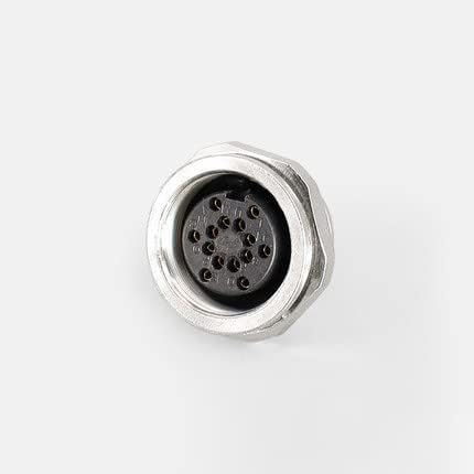 Amazon.com: M16 J09 Connector 14pin Female Socket Back Mount 14 pin ...