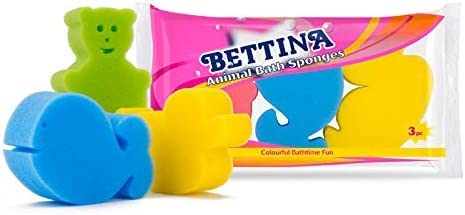 6 x Animal Shape Bath & Shower Sponge – Luxuriously Soft Exfoliating ...