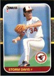 Amazon.com: 1987 Donruss Baseball Card #273 Storm Davis : Collectibles ...