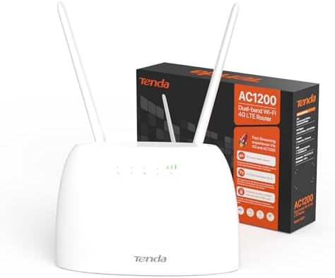 Tenda 4G03 Pro Router 4G LTE Cat4 Wireless N300Mbps, Router WiFi con ...