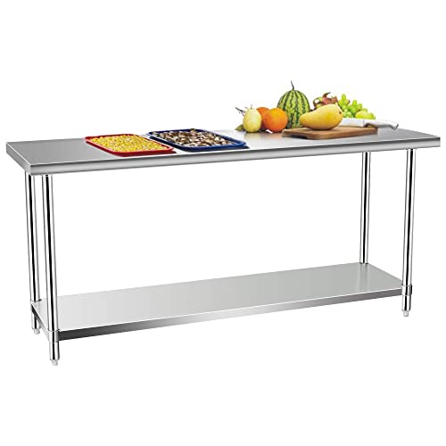 KITNA Stainless Steel Prep Tables (multiple sizes) - from $56.69 at ...