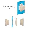 Amazon.com: ChillWaves ABS Bulkhead Fitting 2" Double Thread Connector Adapter with Plugs for ...