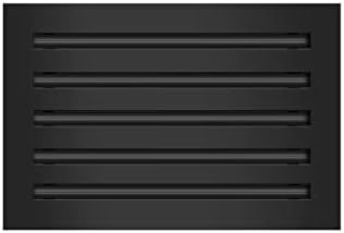 BUILDMART - 14x8 Modern AC Vent Cover - Decorative Black Air Vent ...