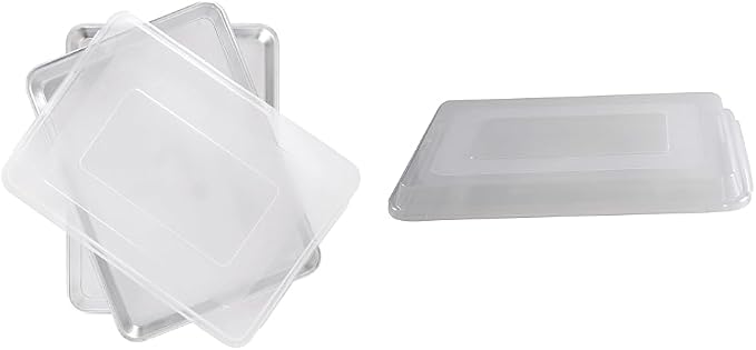 Amazon.com: Nordic Ware Naturals Two Half Sheets with Lid Set, 3-Pieces ...
