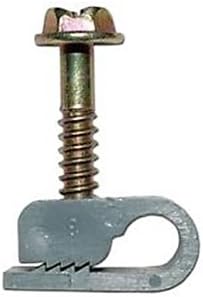 Amazon.co.jp: Single Flex Grey Clip Coaxial Cable Screw Clips Clamp 100 ...