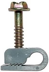 Amazon.co.jp: Single Flex Grey Clip Coaxial Cable Screw Clips Clamp 100 ...