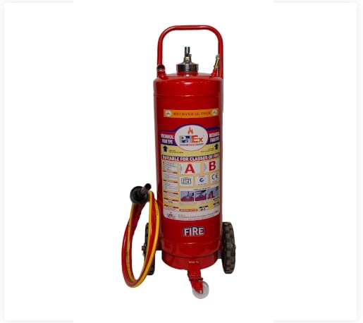 Mechanical Foam (AFFF) 45litre Wheeled Fire Extinguisher Trolley Fitted ...