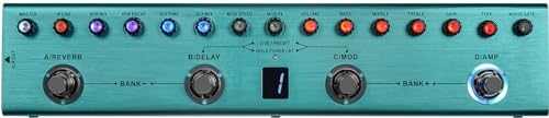 Amazon.com: M-VAVE TANK-G Multi-effects Guitar Pedal, 36 Presets ...