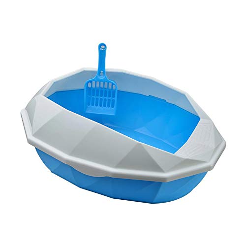 Buy Cat litter box Cat Litter Tray with Scoop Open Top Box with Non ...