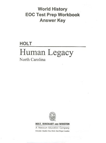 North Carolina Holt World History: Human Legacy EOC Test Prep Workbook ...