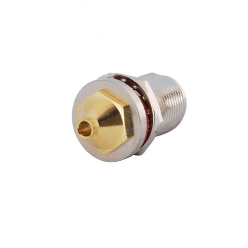 RF N Jack Female Bulkhead Solder Connector for 0.141" RG402 Semi-Rigid ...