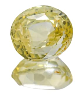 Earthmine Gems Ceylonmine Yellow Pukhraaj Guru Nag Yellow Sapphire 11.5 ...
