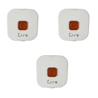 Vuvail Fancy Model 3 Pin Plugs| with Central And Along Side Red Led ...