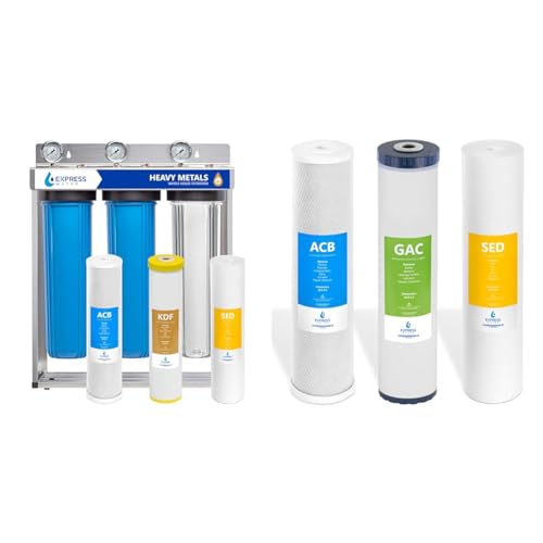 Express Water 3-Stage Heavy Metal Water Filtration System & Whole House ...