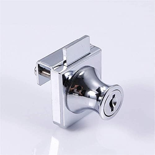 VICTAC Glass Cabinet Showcase Single Glass Door Lock Chrome Plated ...