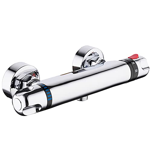 TINMAGI Thermostatic Shower Mixer, 2-Handle Wall Thermostatic Shower ...