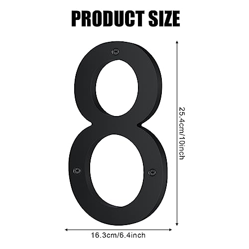 Floating 3D House Number 0-9, 10 Inch Address Numbers Acrylic House ...