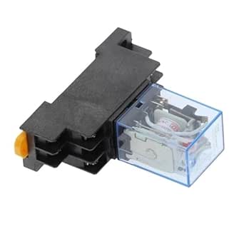 Amazon.com: AC DC 12V-380V 5A DPDT 8 Pins Power Relay with Red Light Indicator and Socket ...