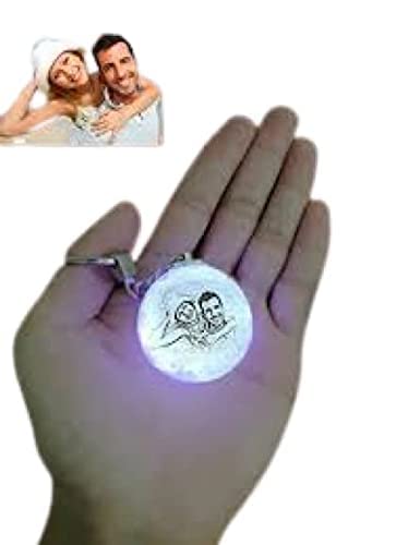 Buy 3D GIFT VALA Customized Moon Lamp with Photo, Personalized Night ...